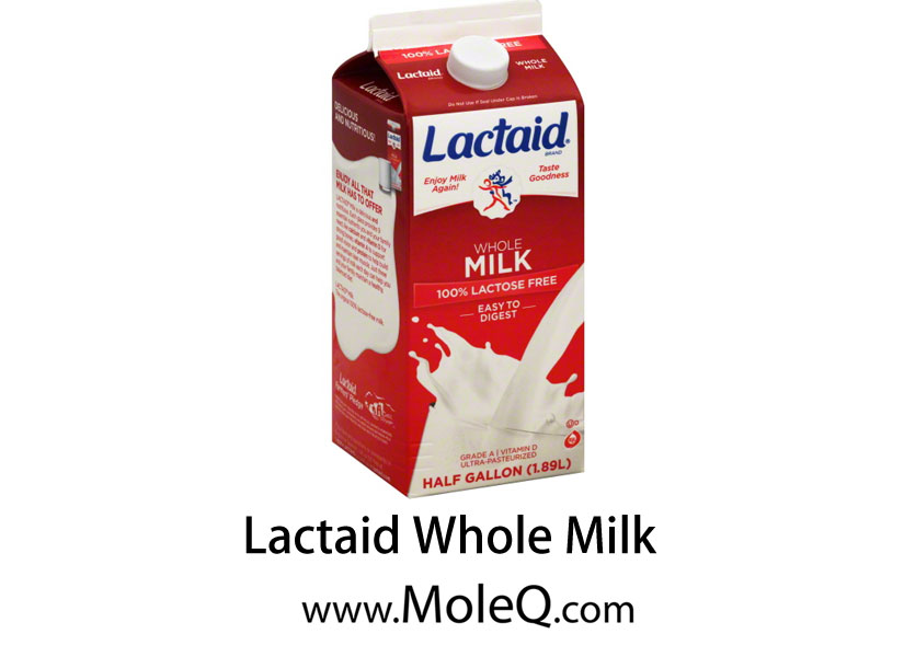 Lactaid 100% Lactose-Free Whole Milk – Moleq Inc. – Food Information